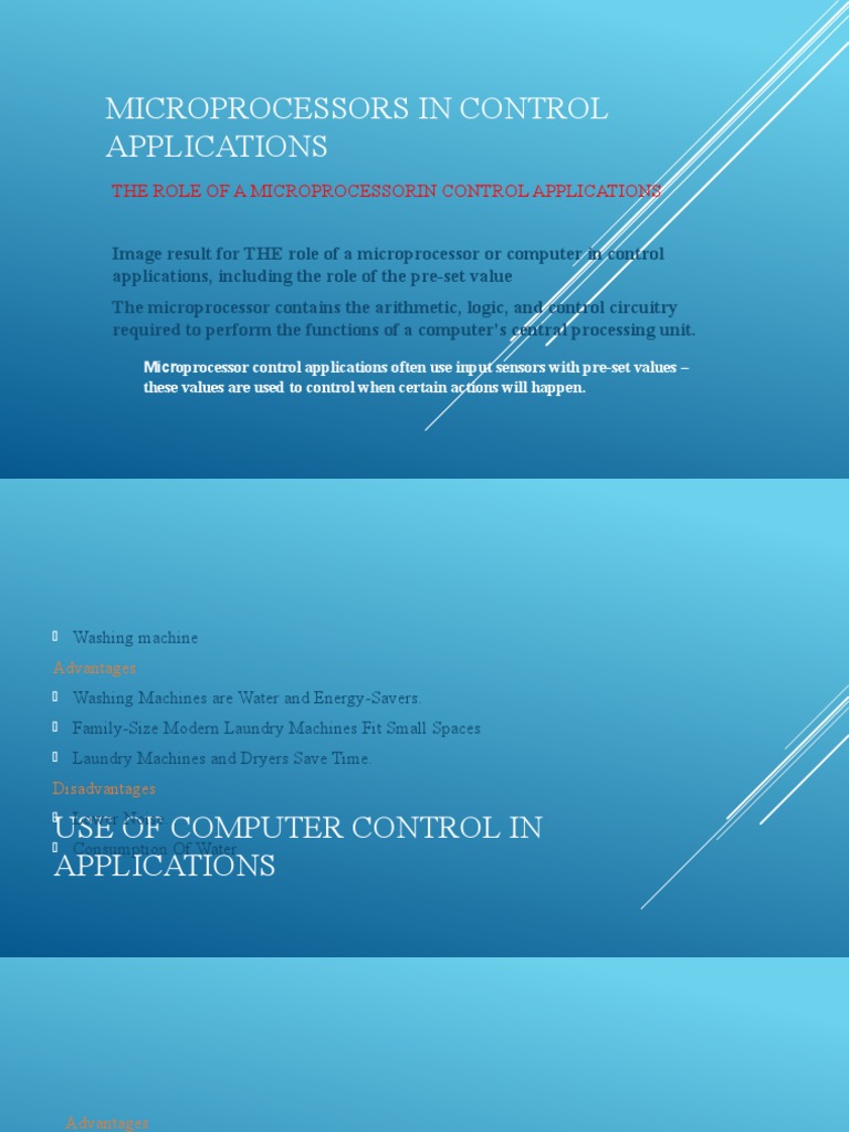 Microprocessors in Control Applications | PDF