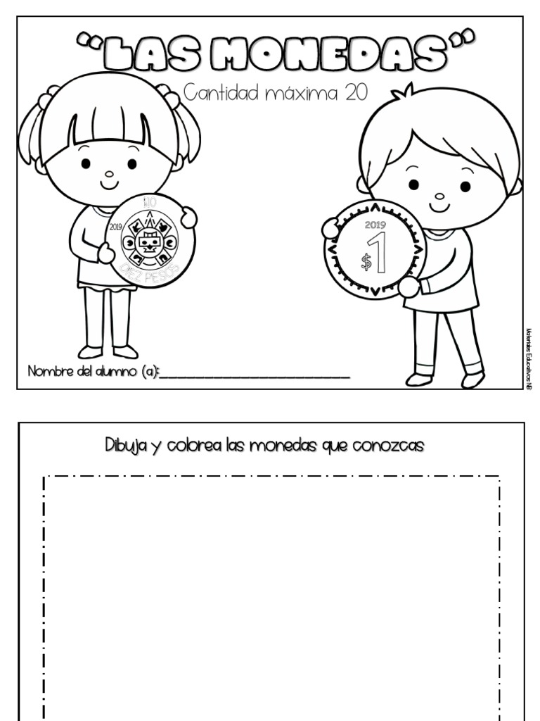 Hoja De Trabajo Para Contar Monedas, Segundo Grado Plantillas De