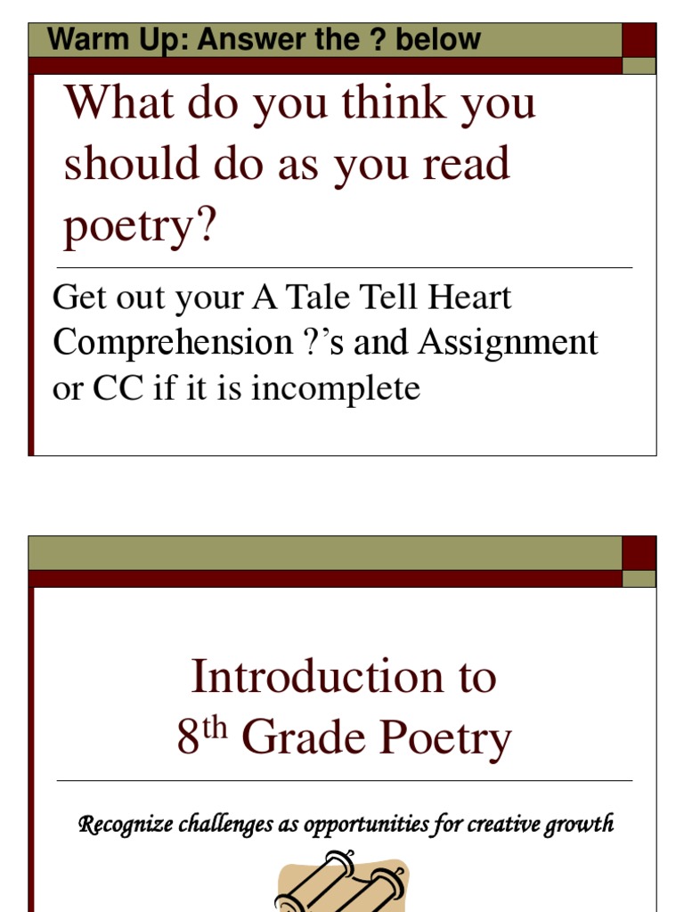 Poetry Notes-Practice | PDF | Poetry | Syllable