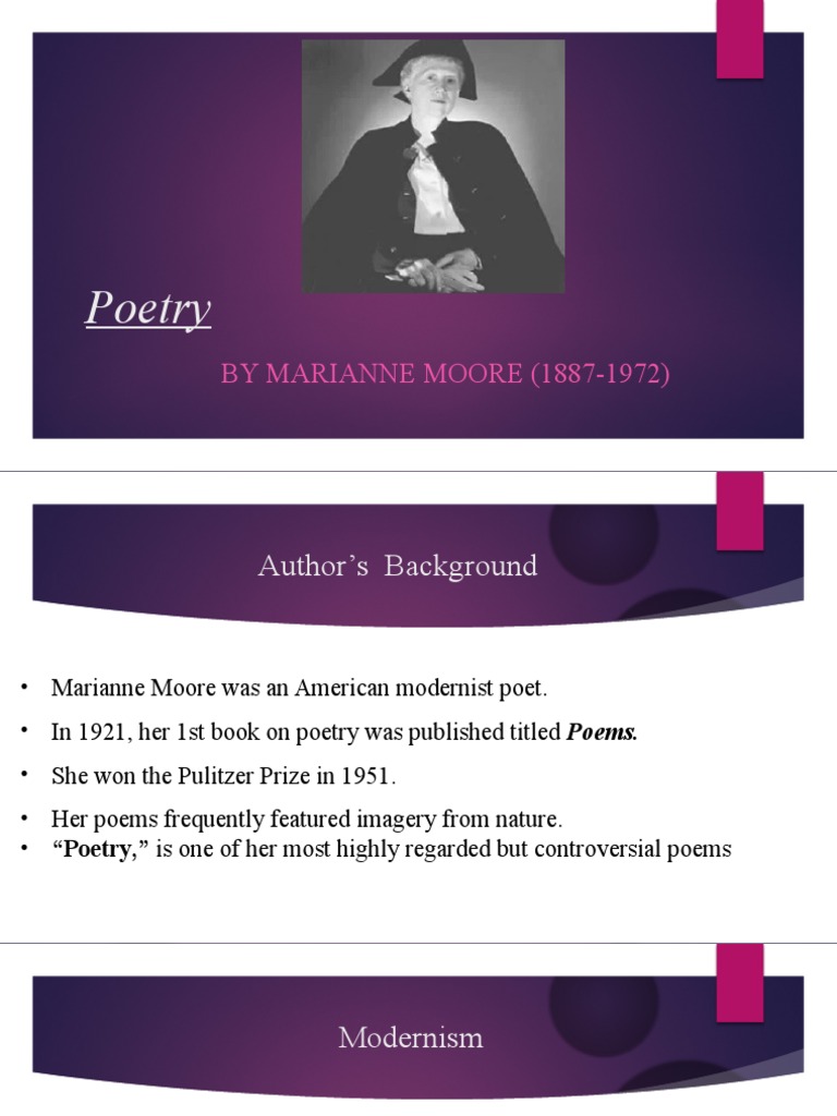 Poetry-Marianne Moore | PDF
