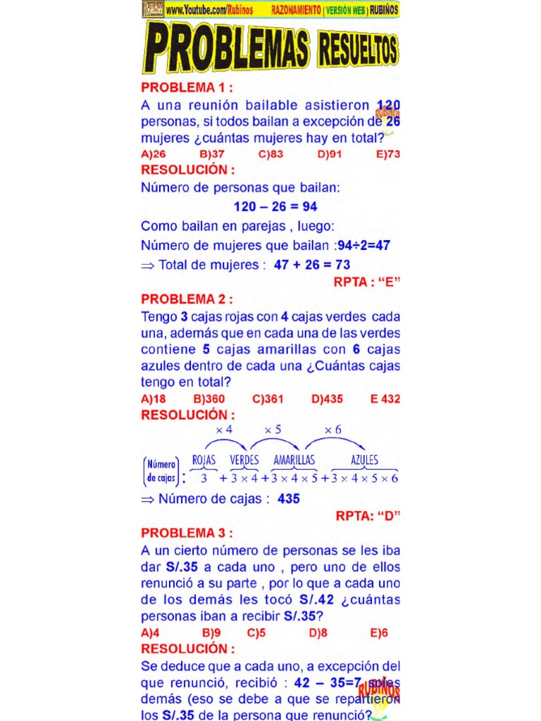 Ejercicios de RM | PDF