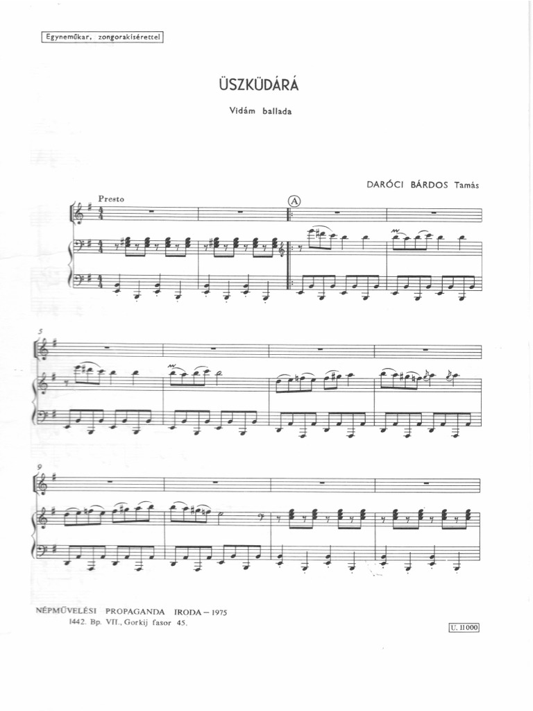 Üszküdárá - Daróci Bárdos Tamás | PDF