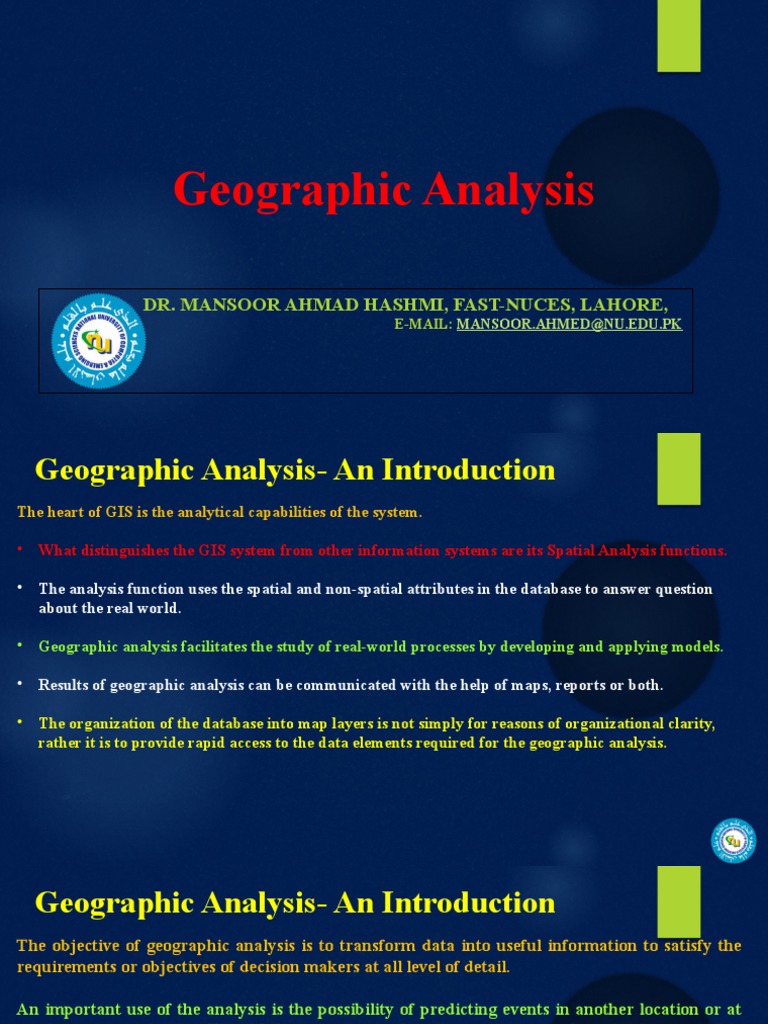 Chapter 7 - Geographic Analysis | PDF | Geographic Information System | Computer Network