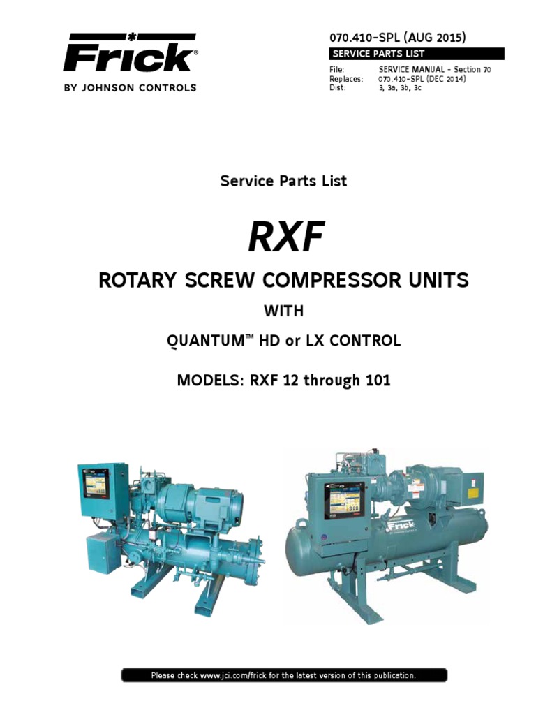 P - 72 - Frick RXF 85 Parts | PDF | Pipe (Fluid Conveyance) | Valve