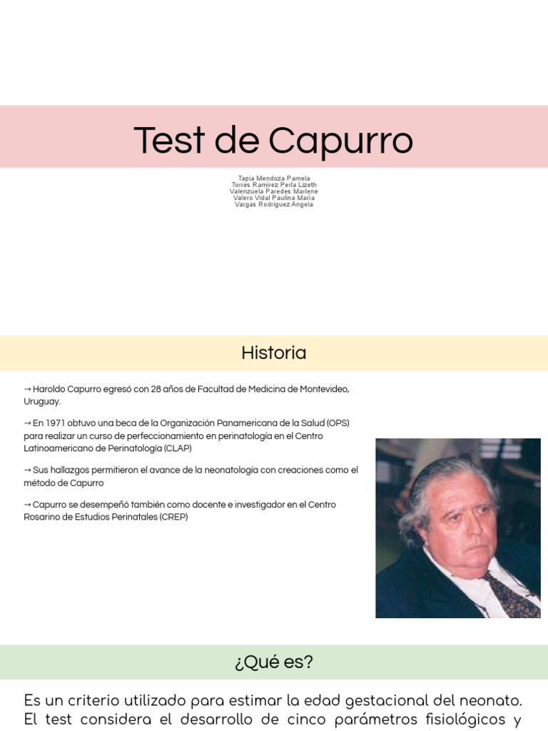 Capurro | PDF | El embarazo | Embarazo humano