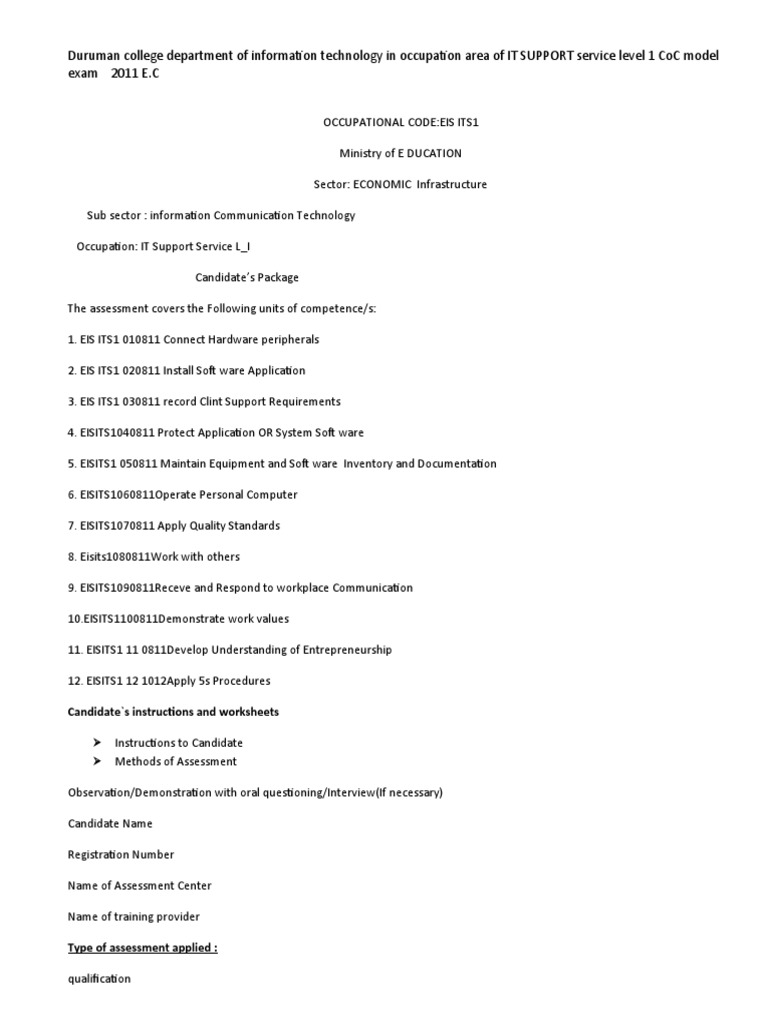 Coc Level 1 Pdf Computer File Software 