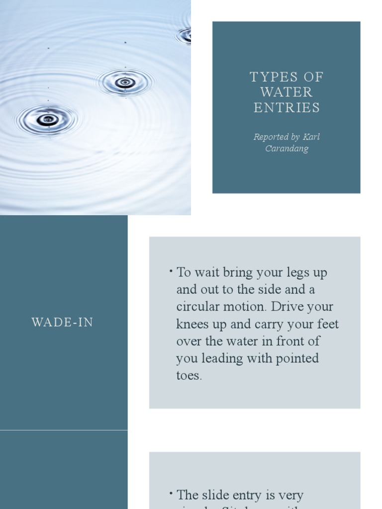 7 Types or Water Entries | PDF