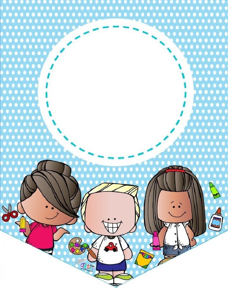 Banderines escolares de niños melonheadz por Mundo de Rukkia | PDF