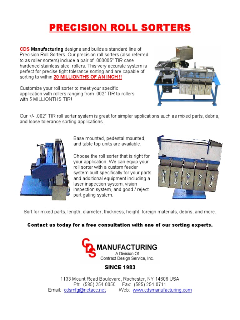 Rollsorters PDF | PDF