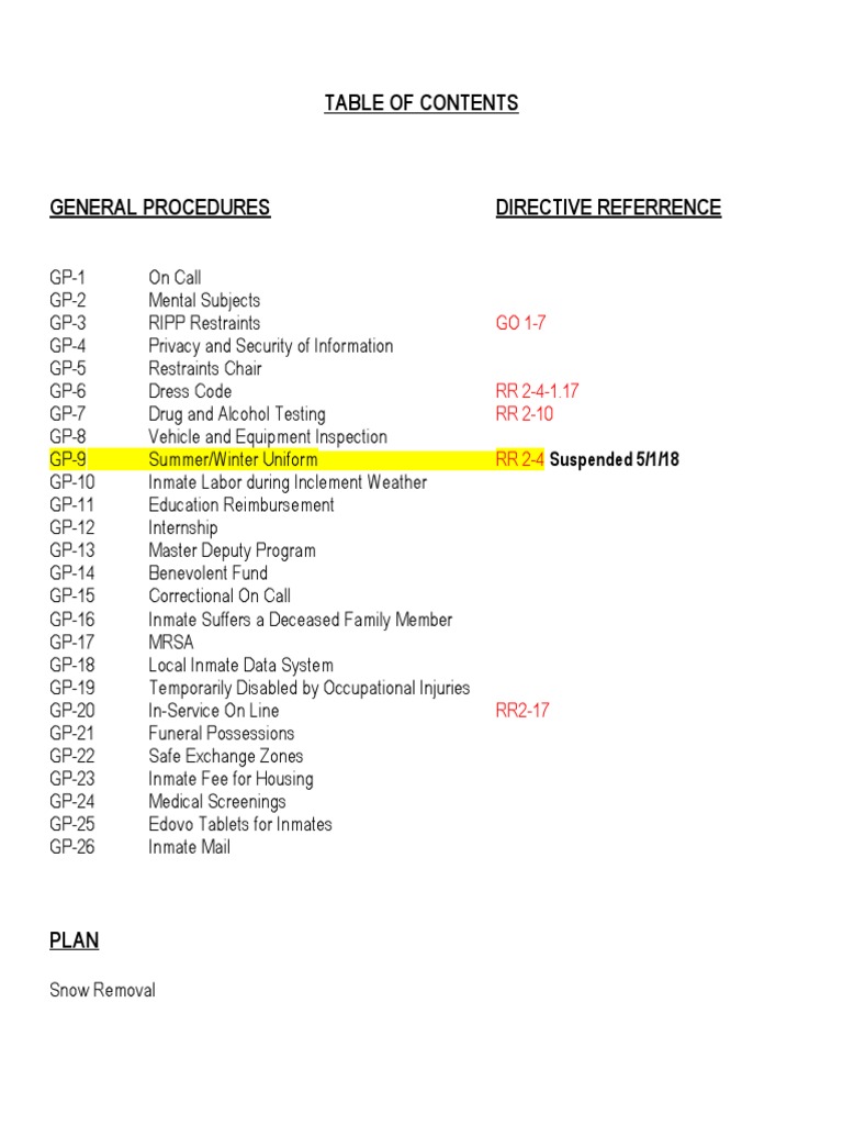 Martinsville Sheriff's Office Rules & RegulationsPolicies & Procedures ...