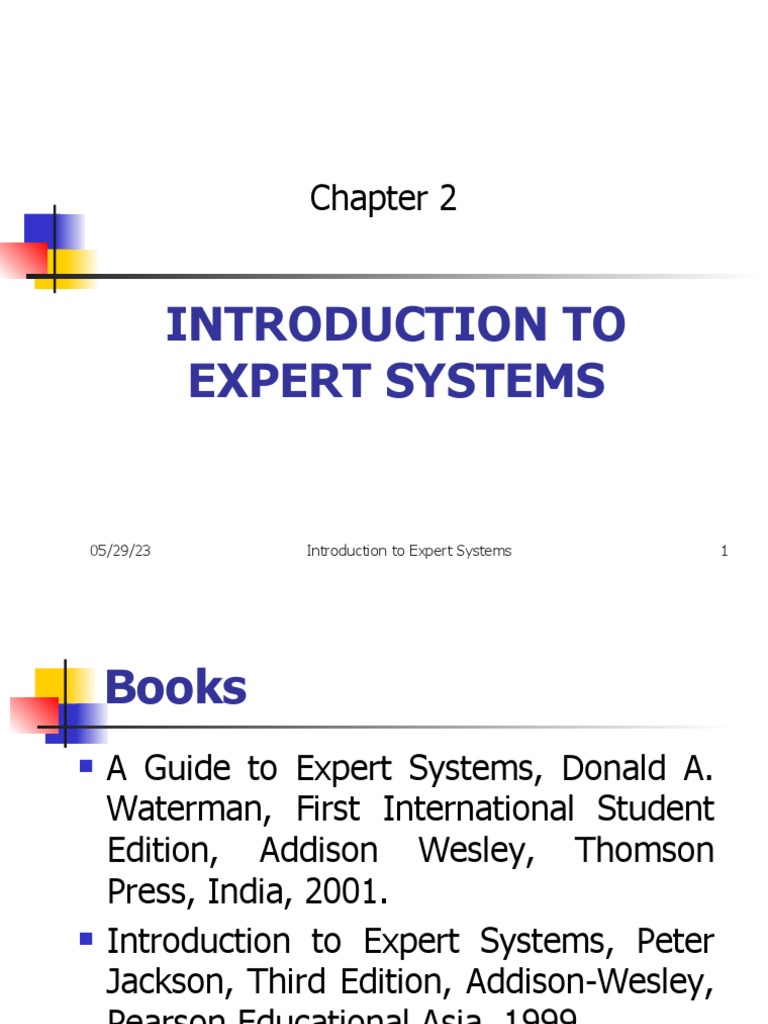 Chapter 1.3 - Introduction To Expert Systems | PDF | Expert | Artificial Intelligence