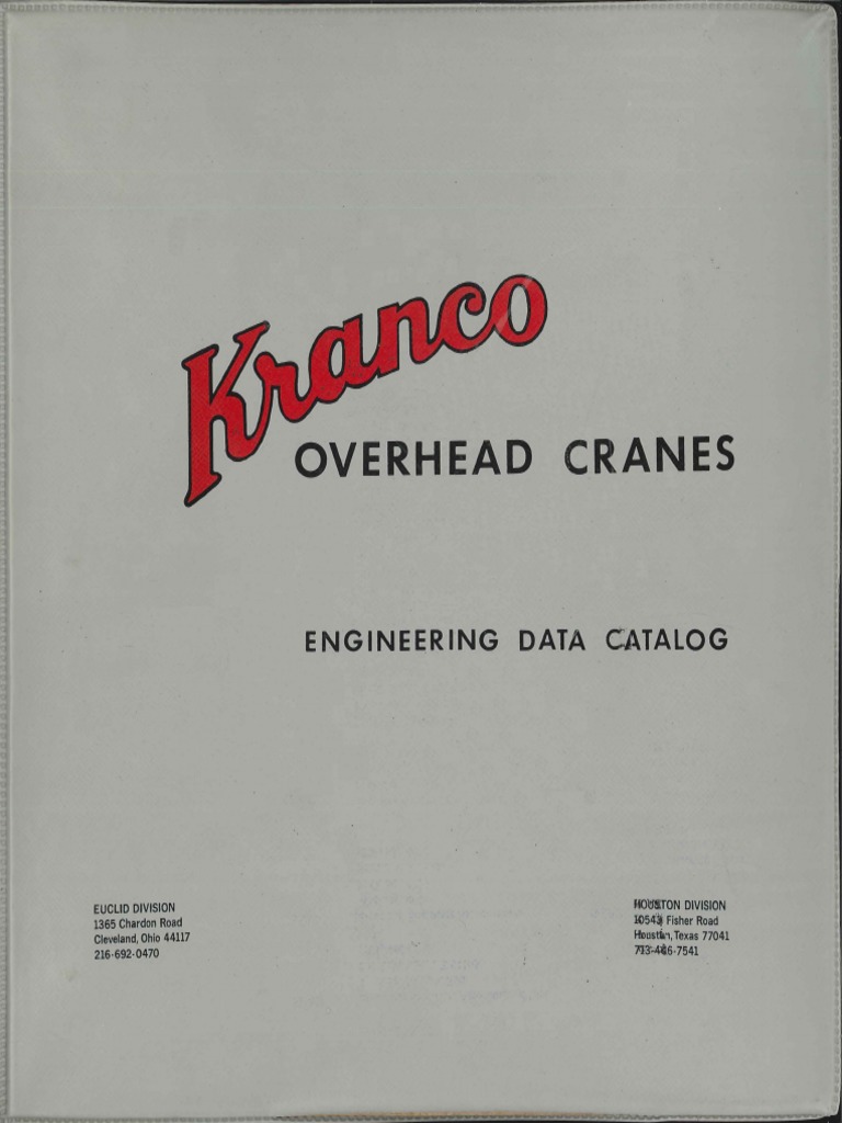 Kranco Overhead Crane | PDF