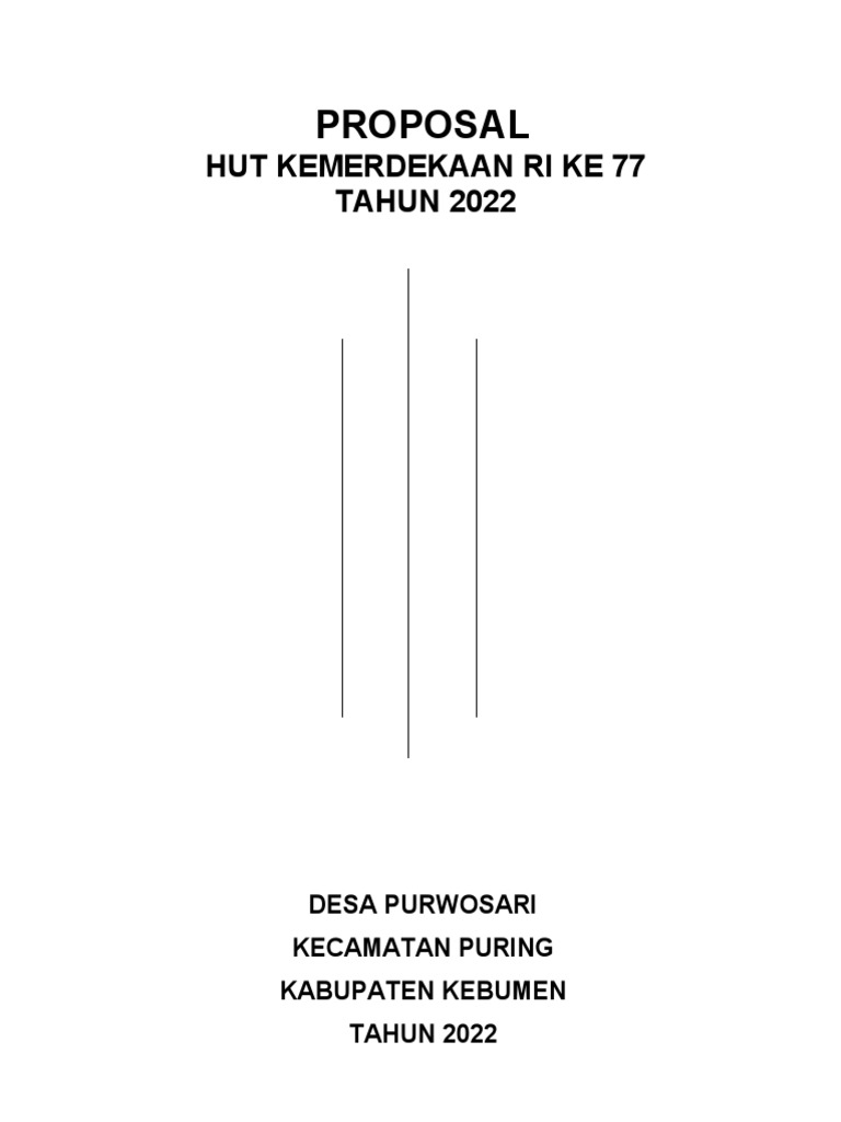 Proposal HUT RI KE 77 | PDF