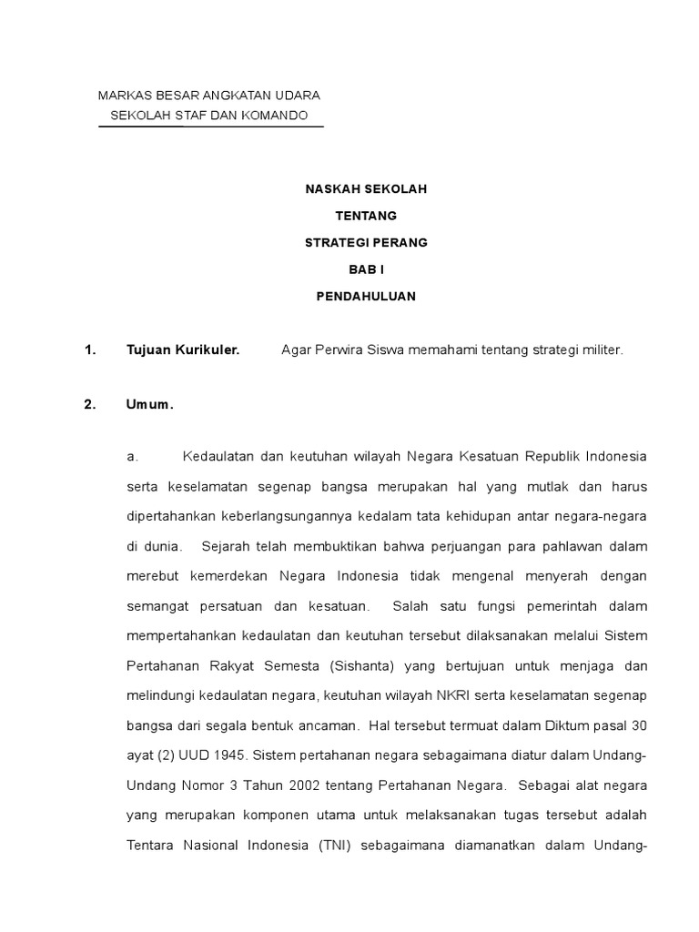 Strategi Militer dan Perang Modern | PDF