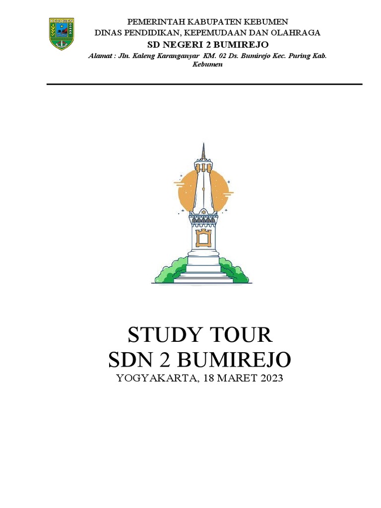STUDY TOUR SDN 2 Bumirejo 2023 Fix | PDF
