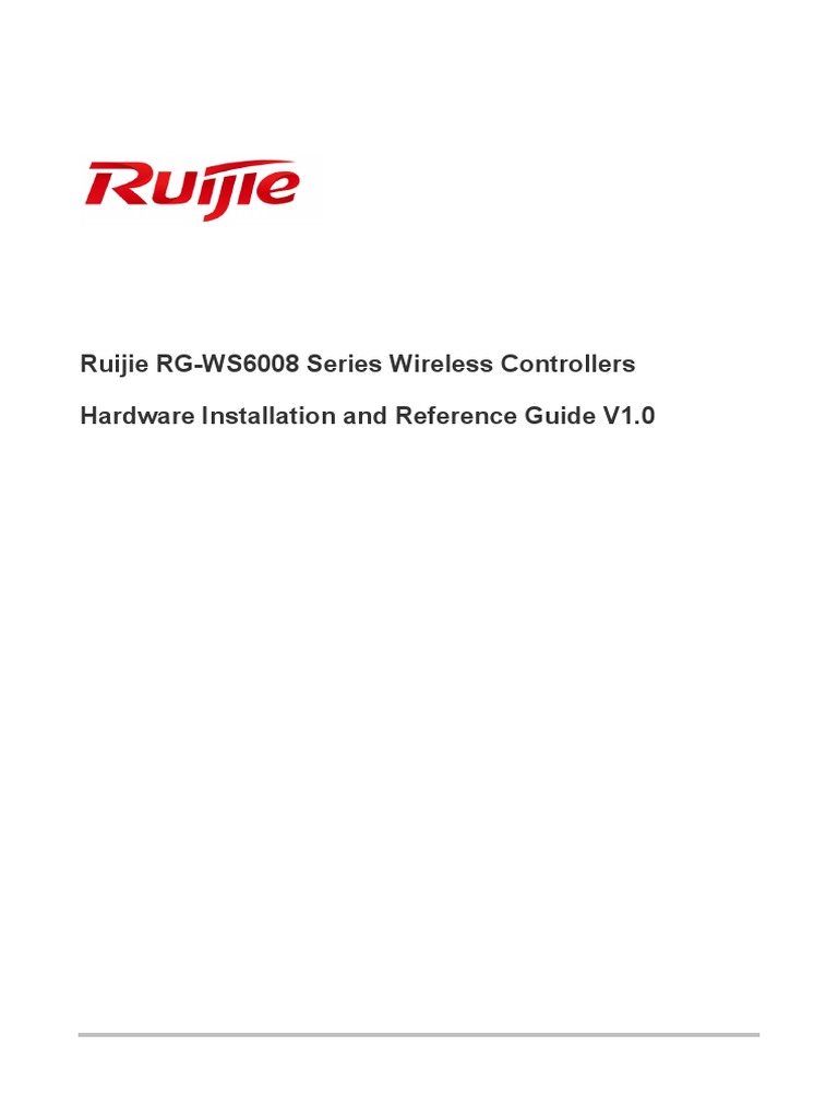 Ruijie Hardware Instalasi | PDF