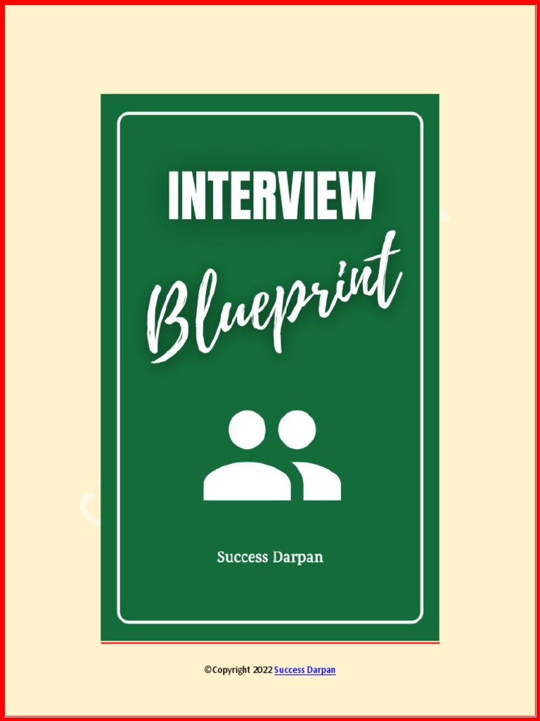 Interview Blueprint (English) | PDF | Job Interview | Cognition
