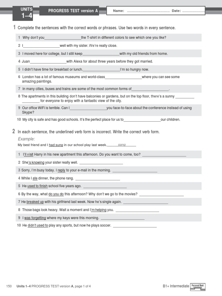 U1 - U4 Review | PDF