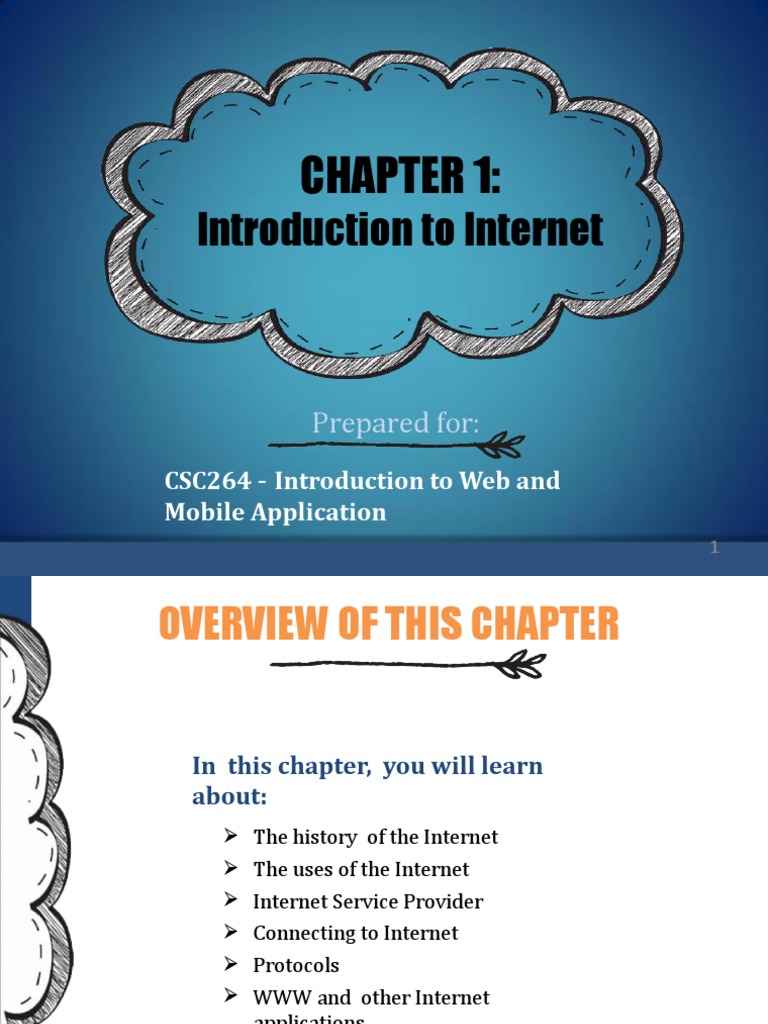 Chap 01a - Intro To Internet | PDF | World Wide Web | Internet & Web