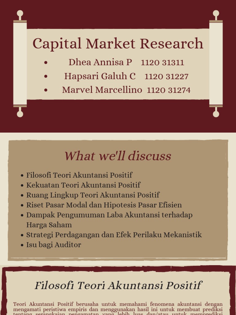 Capital Market Research | PDF
