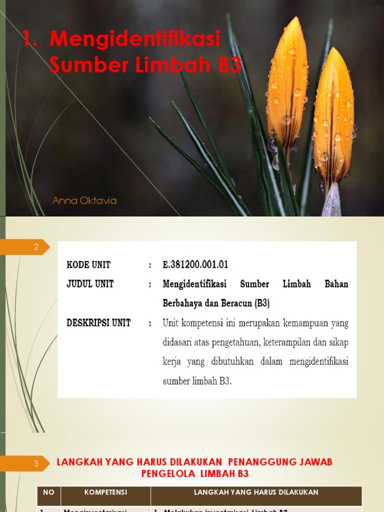 Mengidentifikasi Sumber Limbah B3 Ok | PDF