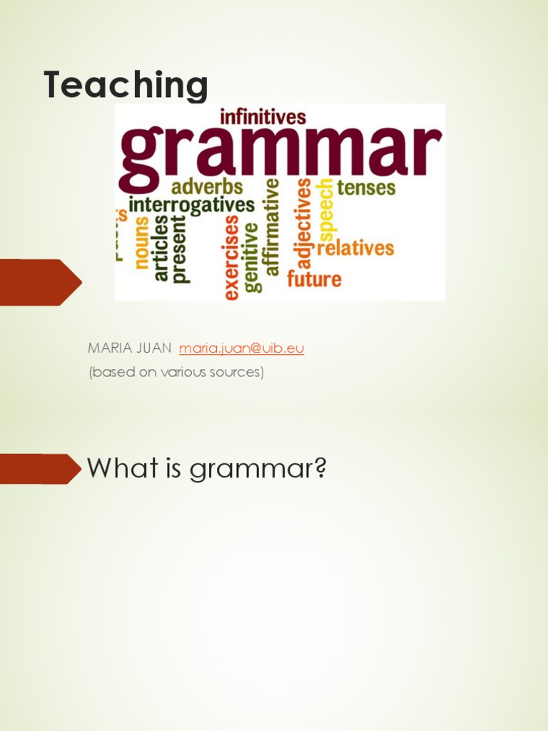 M4 Teaching Grammar | PDF