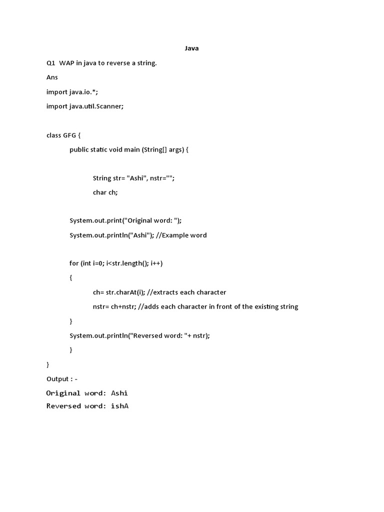 Java Reading Material Pdf