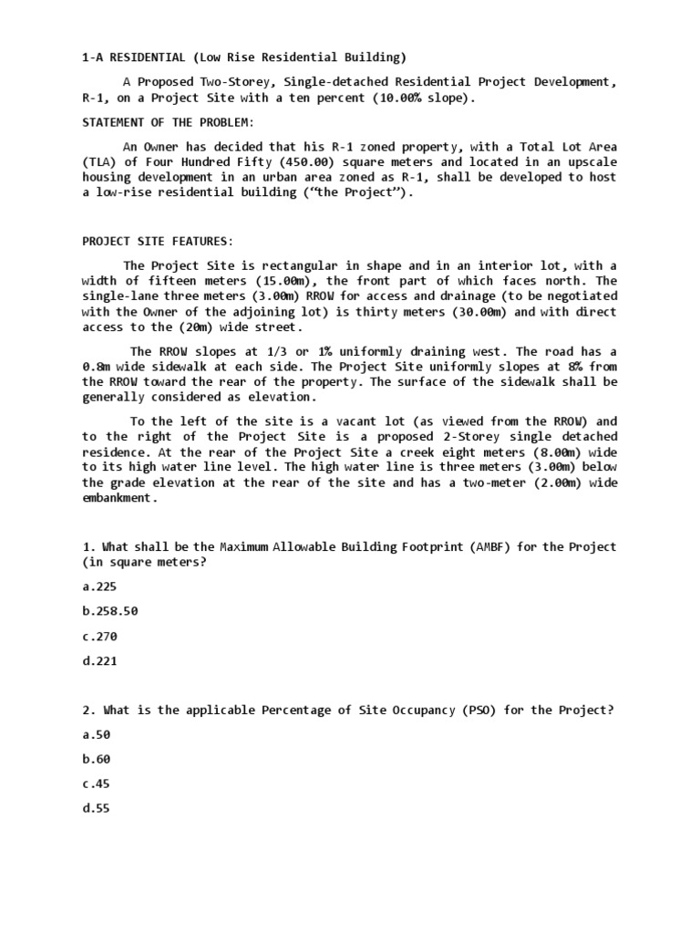 Architectural Design and Site Planning 1 | Download Free PDF ...