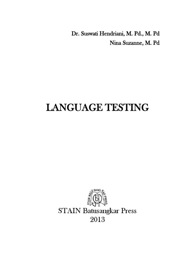 BUKU 2. Language Testing | Download Free PDF | Educational Assessment ...