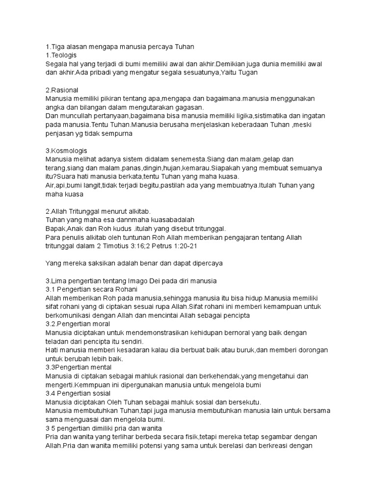 Agama Tugas 1 Sesi 3 | PDF