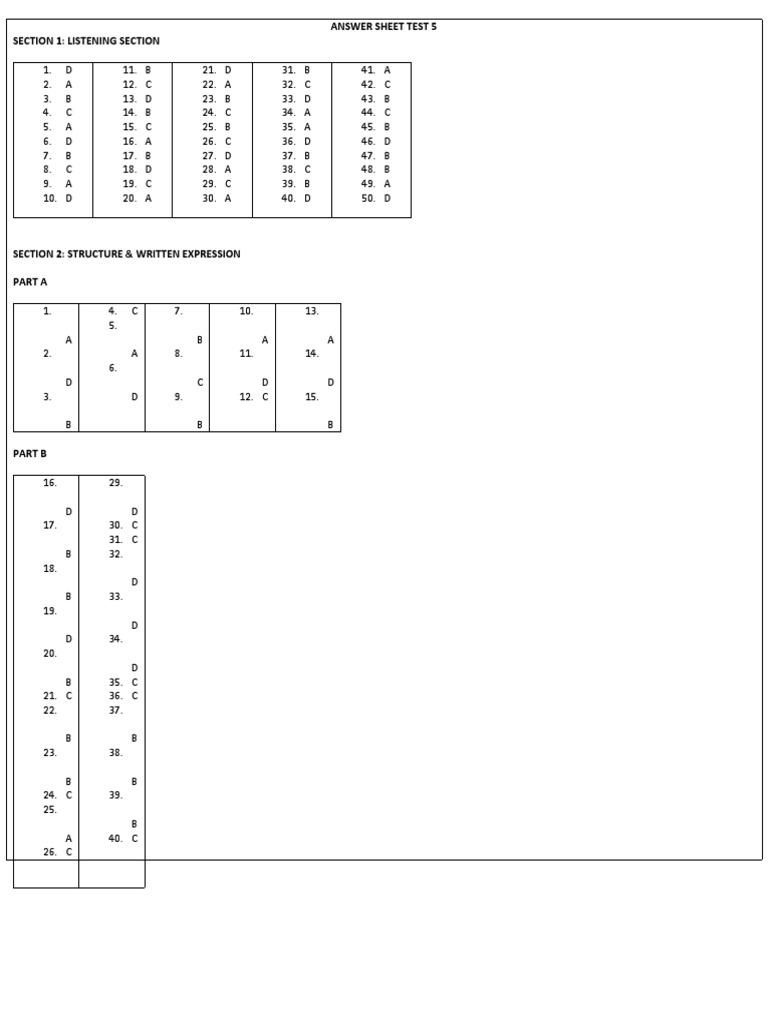Answer 2 | PDF | Tests | Standardized Tests