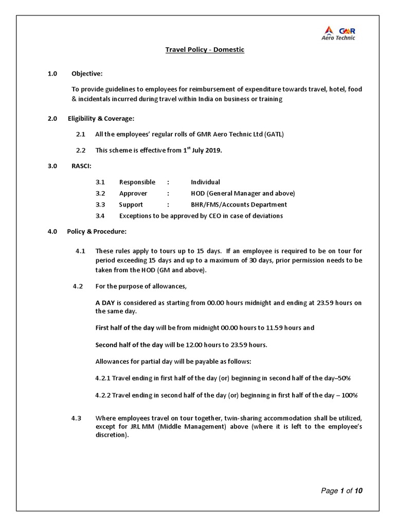 GATL - Travel Domestic - Foreign - July 2019 (Highlighted) | Download ...