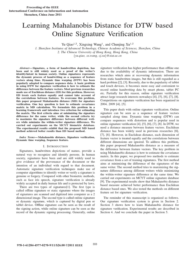 Qiao 2011 | PDF | Signature | Mathematics