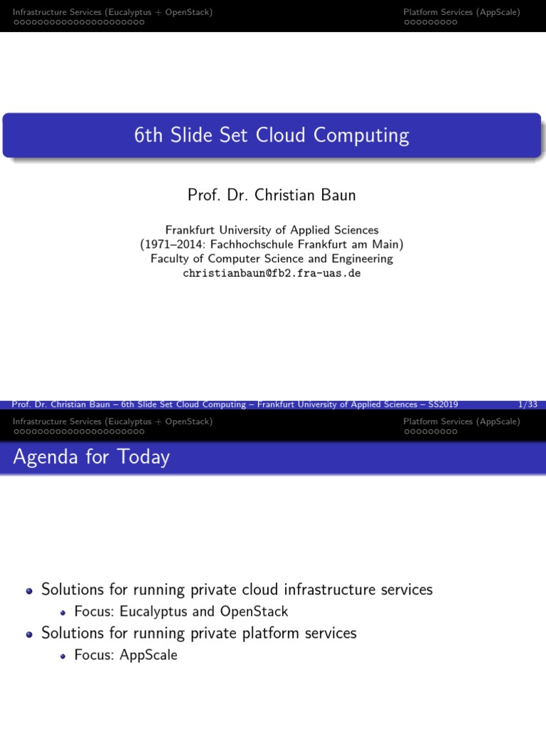 Slideset - 04 IaaS PaaS | PDF | Open Stack | Cloud Computing