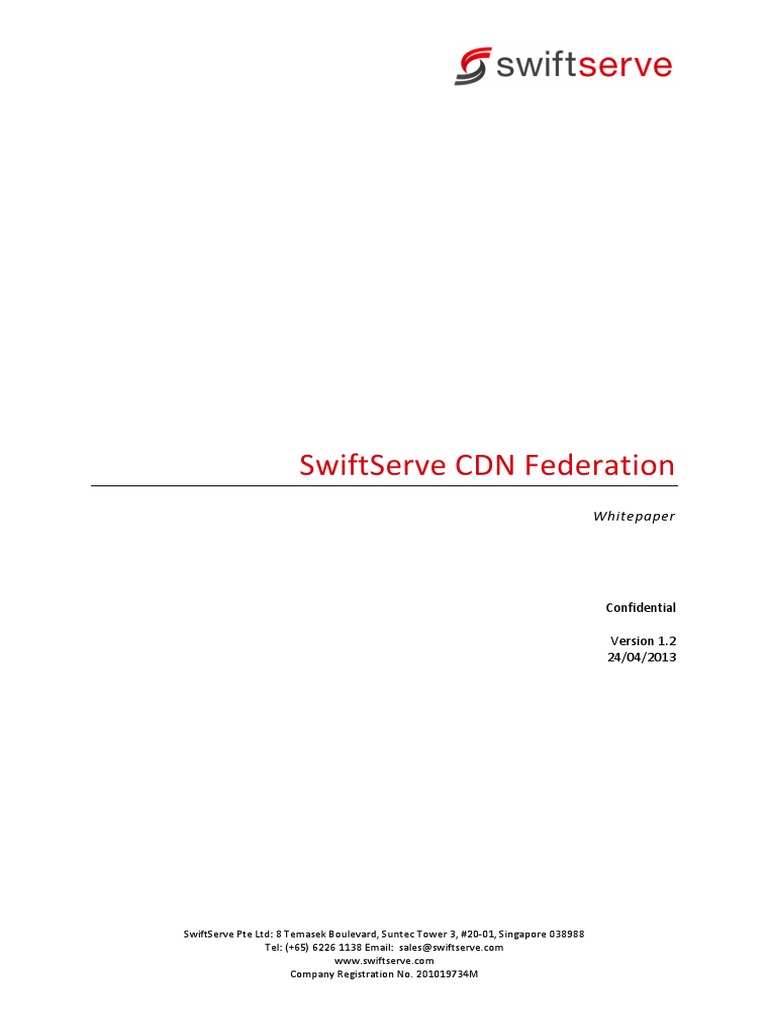 SwiftServe CDN Federation | PDF