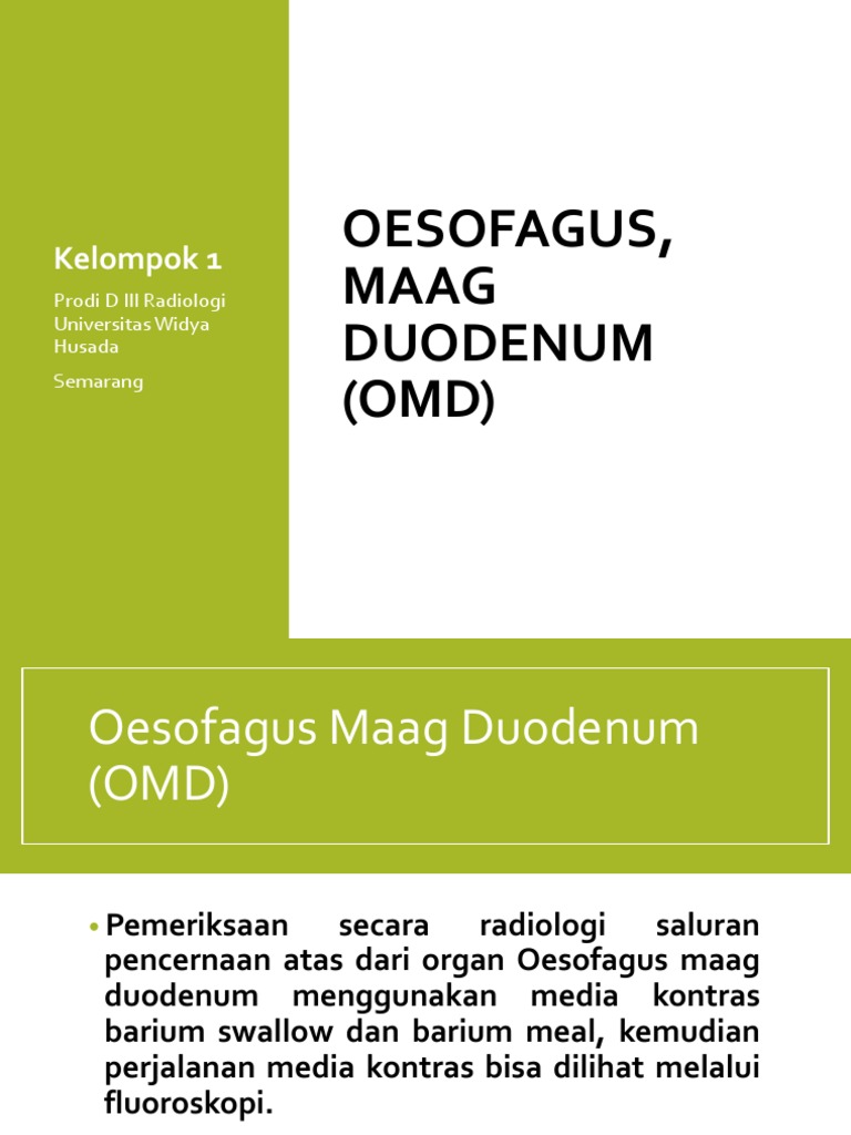 Omd Kelompok 1 | PDF
