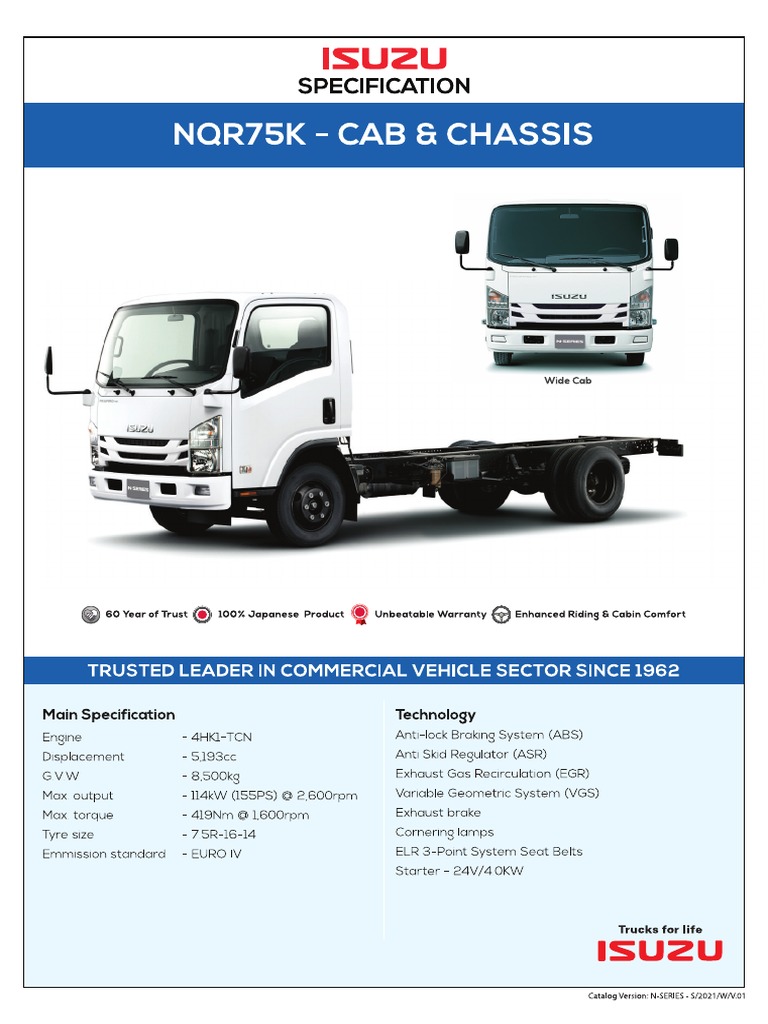 NQR75K 16FT Cab Chassis | PDF