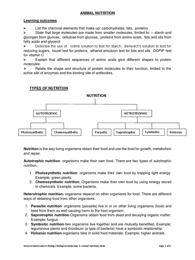 198-GR_GRADE_9-SB_biology-TP_notes-ANIMAL NUTRITION & biological ...