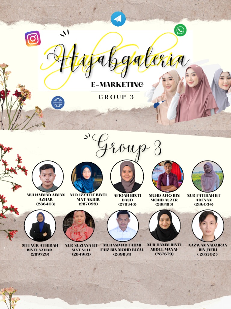 Group 3 - E-Marketing Hijabgaleria | PDF