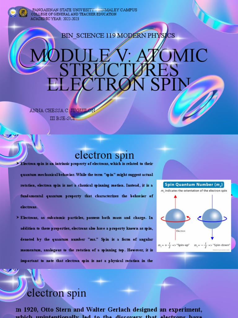 Electron Spin | PDF