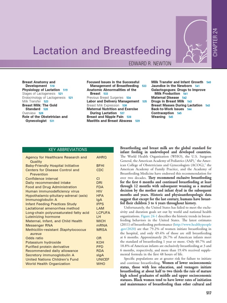 Lactation Pdf Breastfeeding Lactation