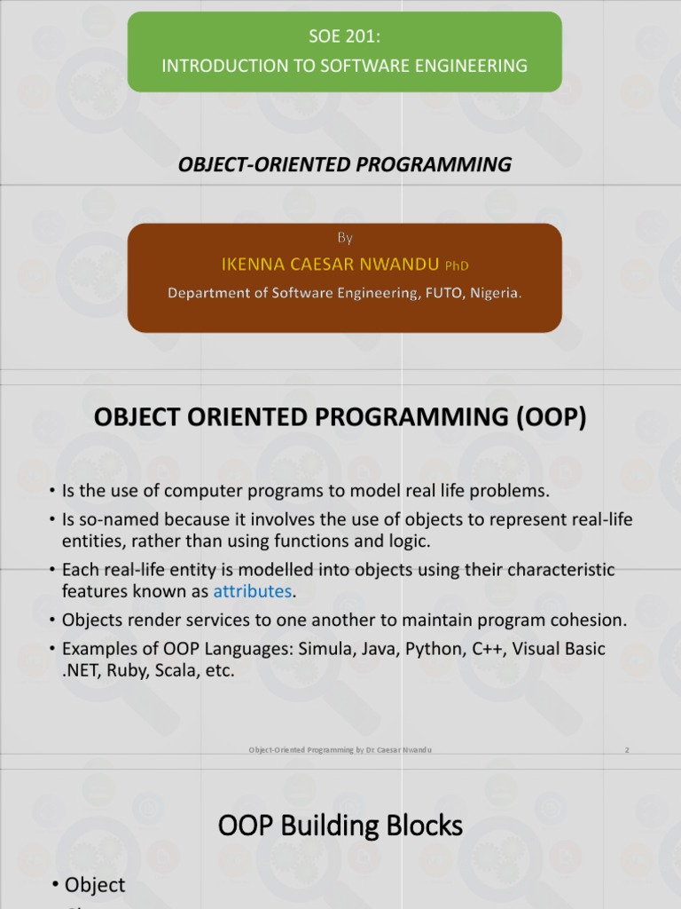 SOE 201-OO Programming | PDF SOE 201-OO Programming | PDF