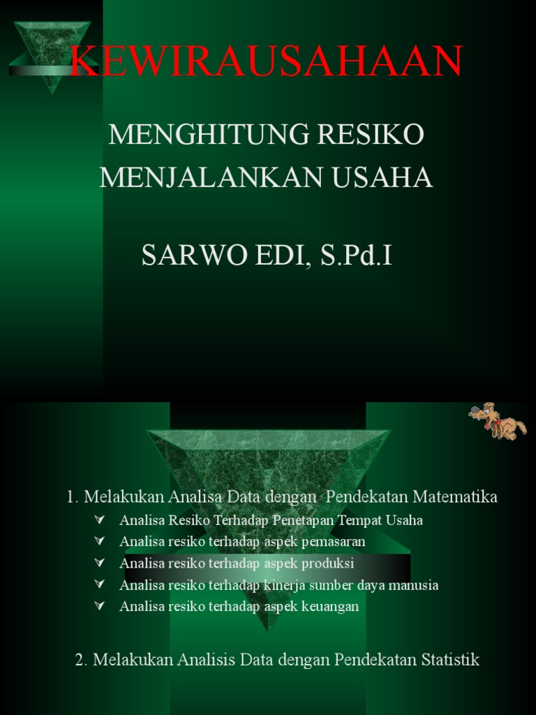 Materi 5 Menghitung Resiko Menjalankan Usaha | PDF