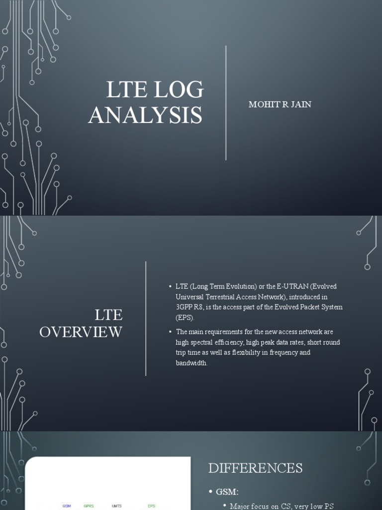 LTE Log Analysis Presentation | PDF | Lte (Telecommunication) | Information And Communications ...