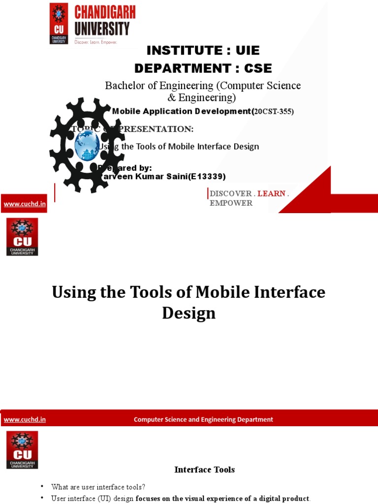 Mobile Interface Design Tools Guide | PDF | User Interface | User ...