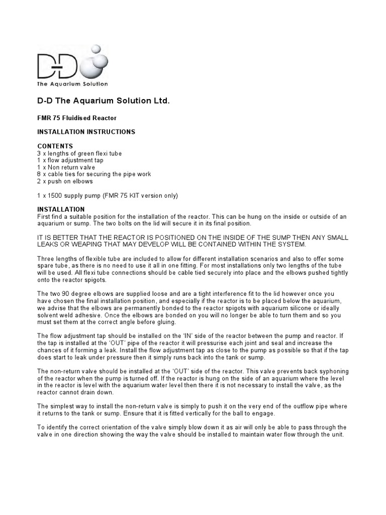 FMR Instructions | PDF