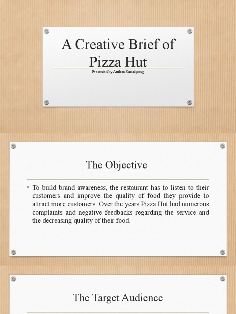 A Creative Brief of Pizza Hut | PDF