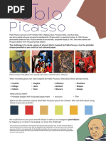 Picasso Portrait Collage Template | PDF