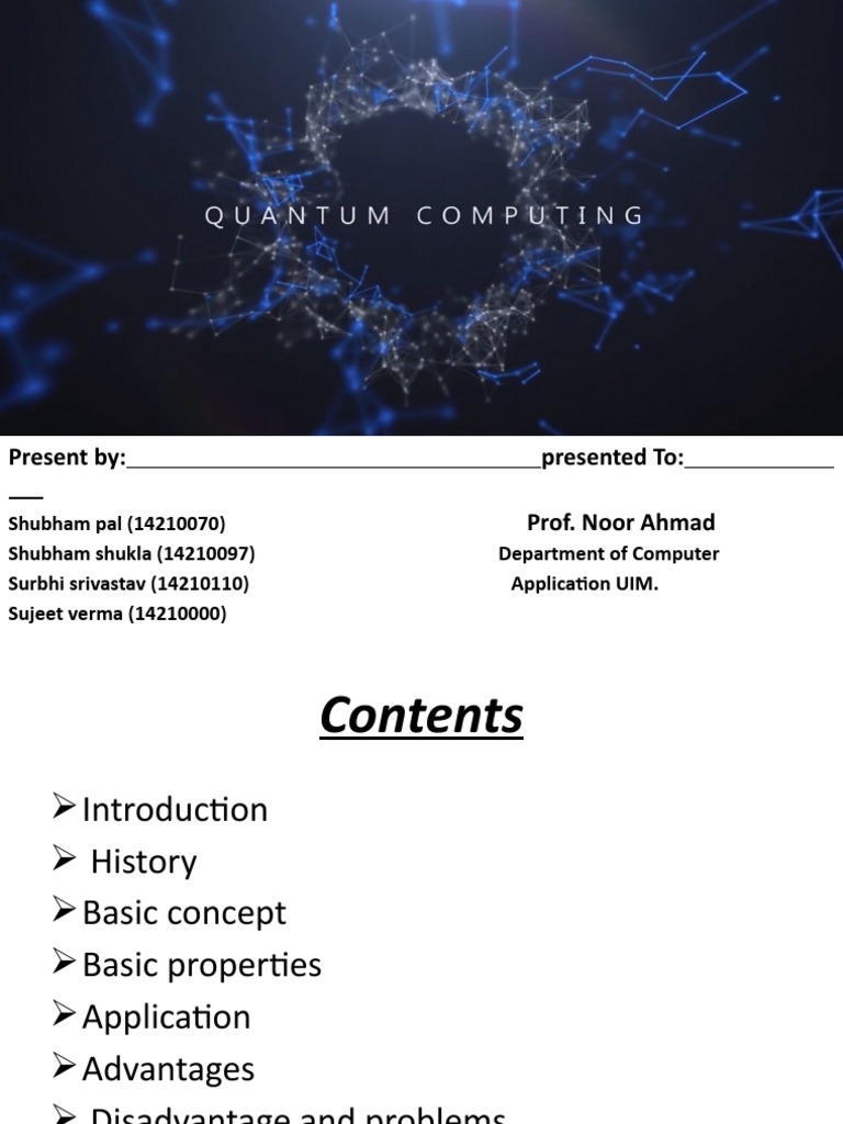 Quantum Computer 19 | PDF | Quantum Mechanics | Quantum Computing