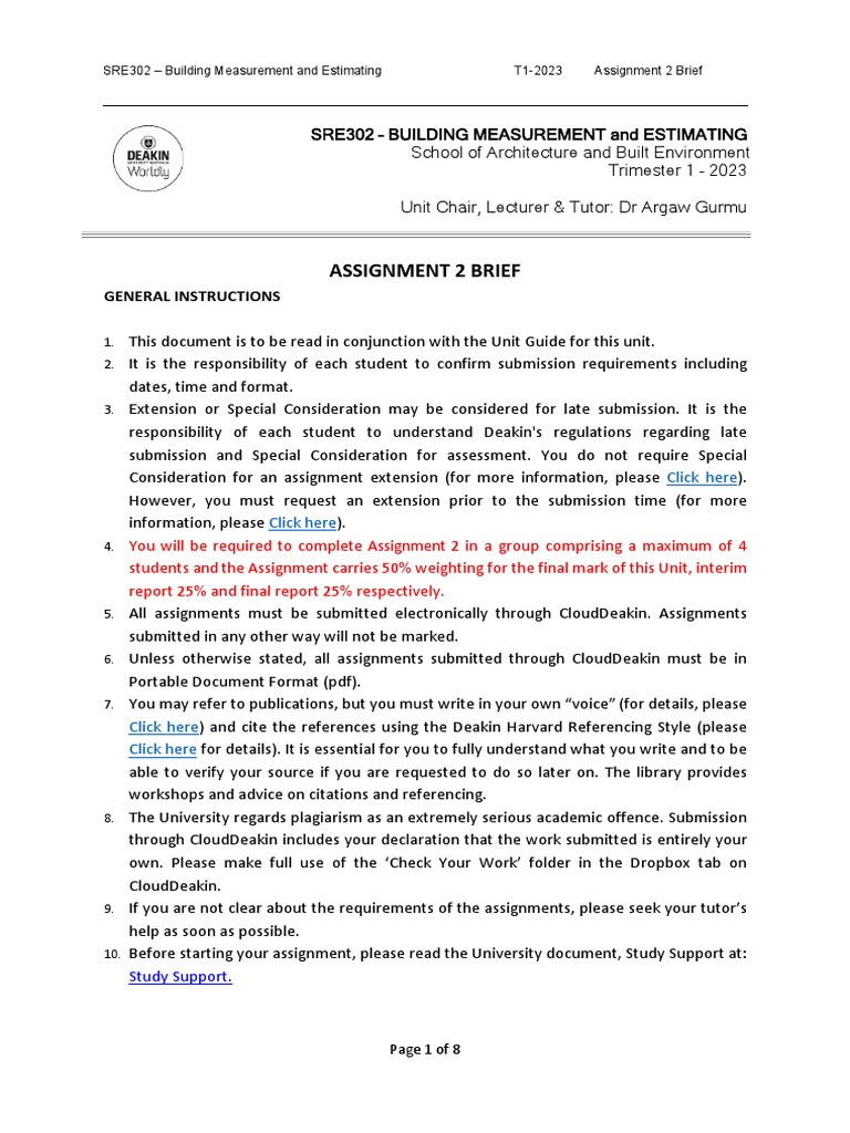 SRE302 Assignment 2 - T1 20232 | PDF | Accuracy And Precision ...